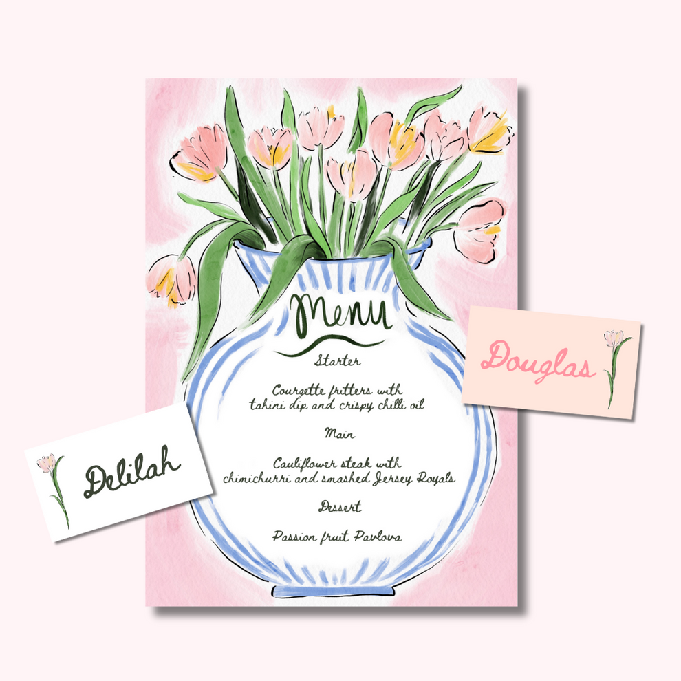 Tulip Menu Template – ELSA WORKS