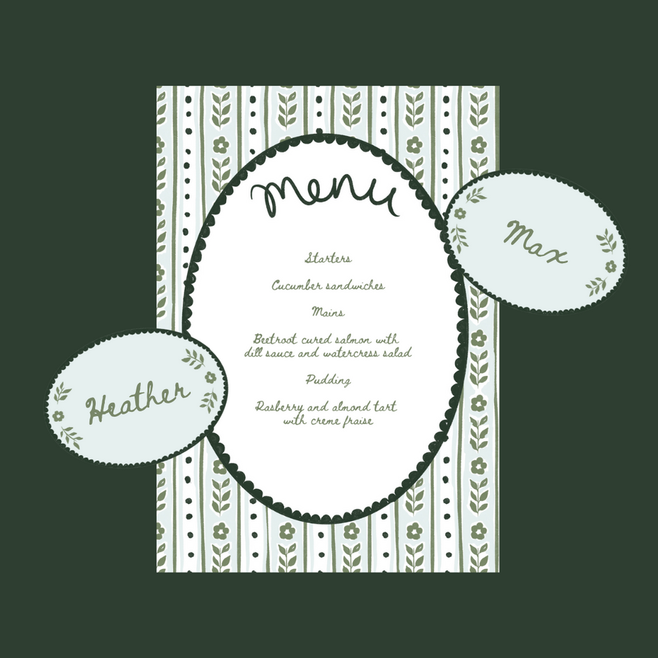 Menu and place names templates – ELSA WORKS