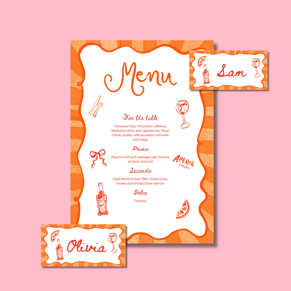 Spritz Menu Template – ELSA WORKS